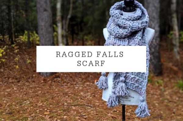 Ragged Falls Scarf | Free Crochet Pattern | Sincerely pam