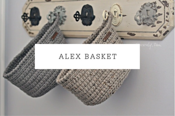 Alex Basket Crochet Pattern | Plant Pot Cover and Container | Sincerely pam